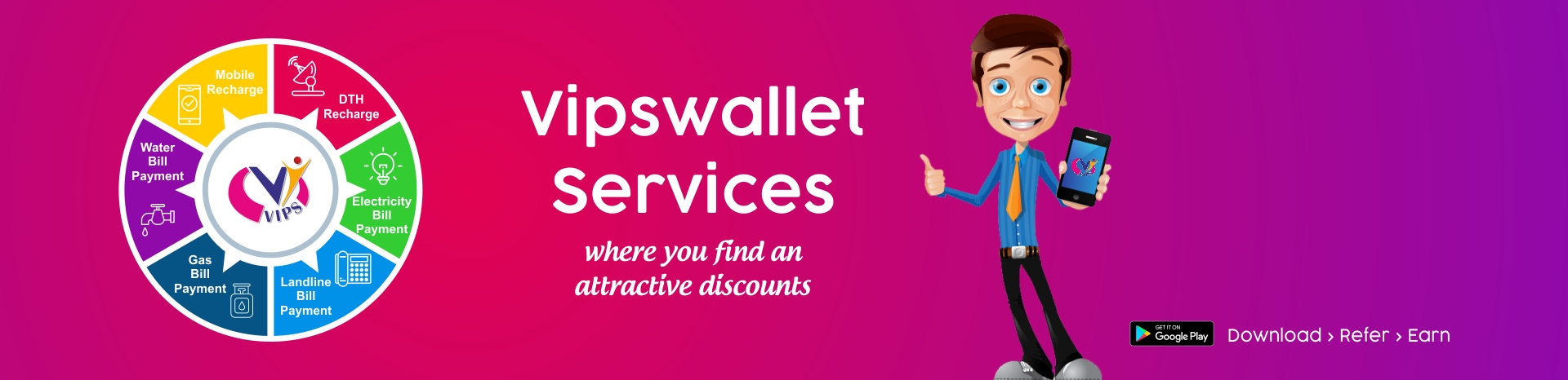 Welcome to VIPSwallet - Recharge | Wallet | Shop Home Page